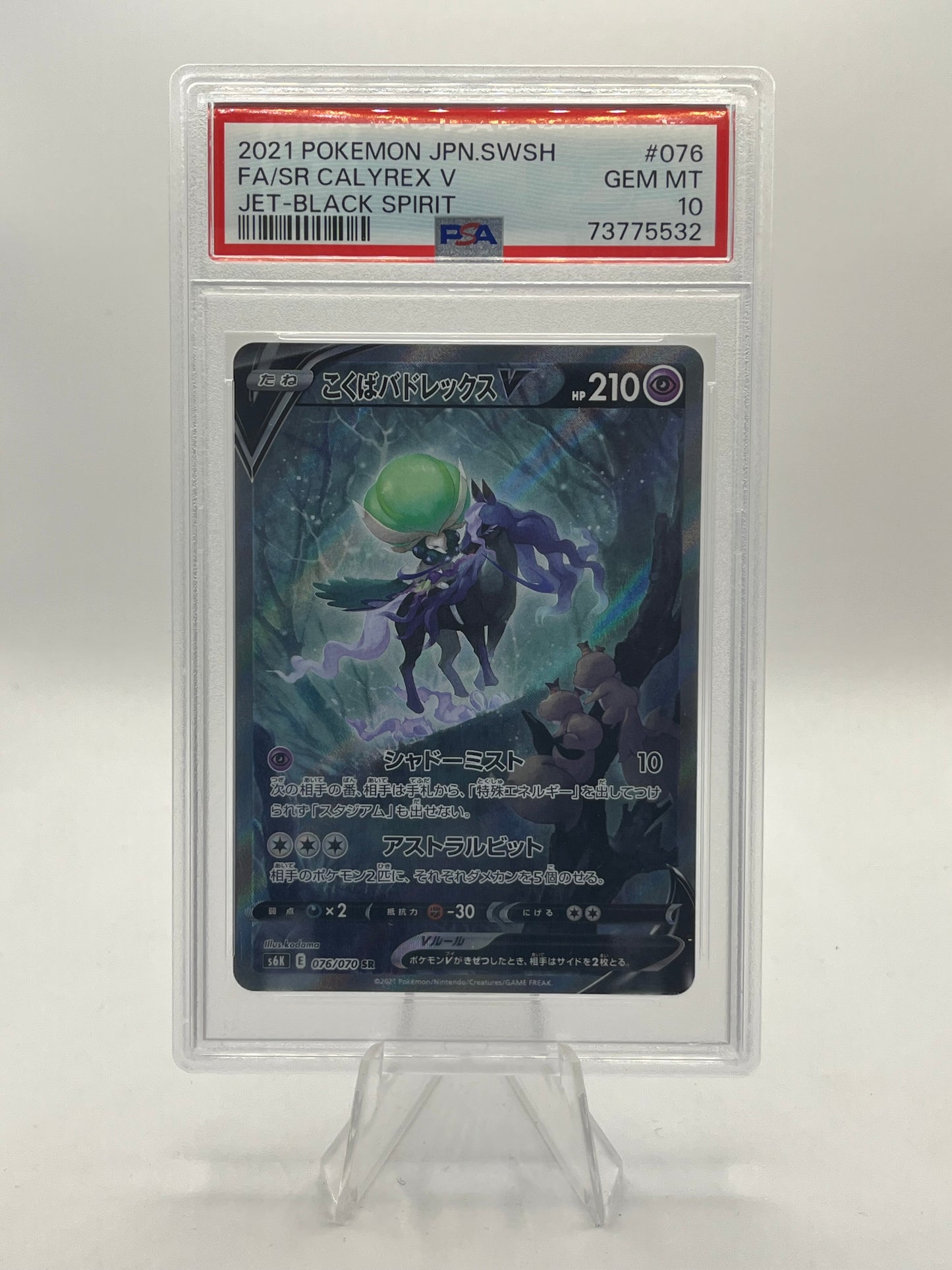 Shadow Rider Calyrex V Alt Art PSA 10 - Jet Black Spirit 2021 – The Pocket Portfolio
