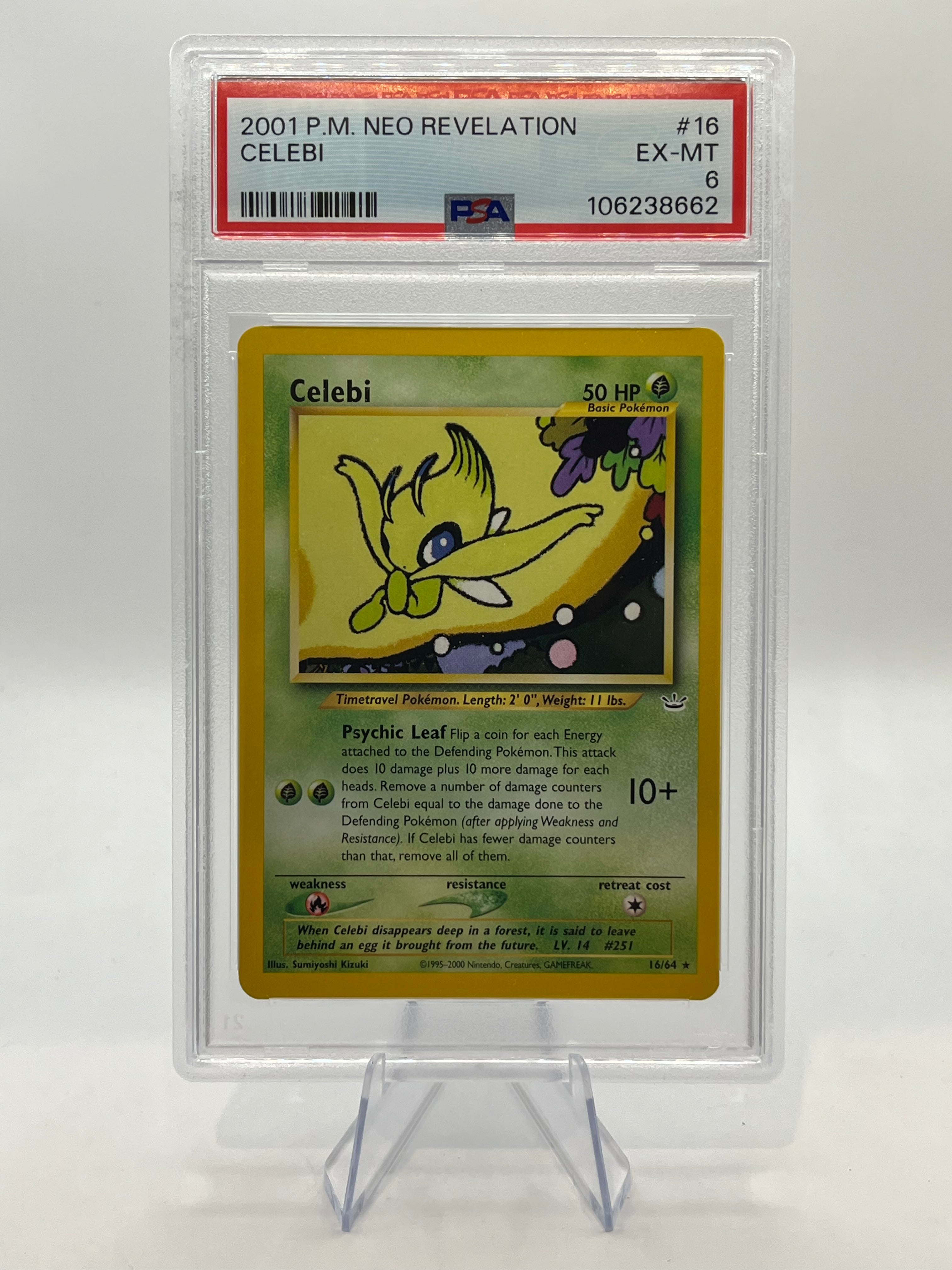 Celebi PSA 6 - Neo Revelation 2001 – The Pocket Portfolio