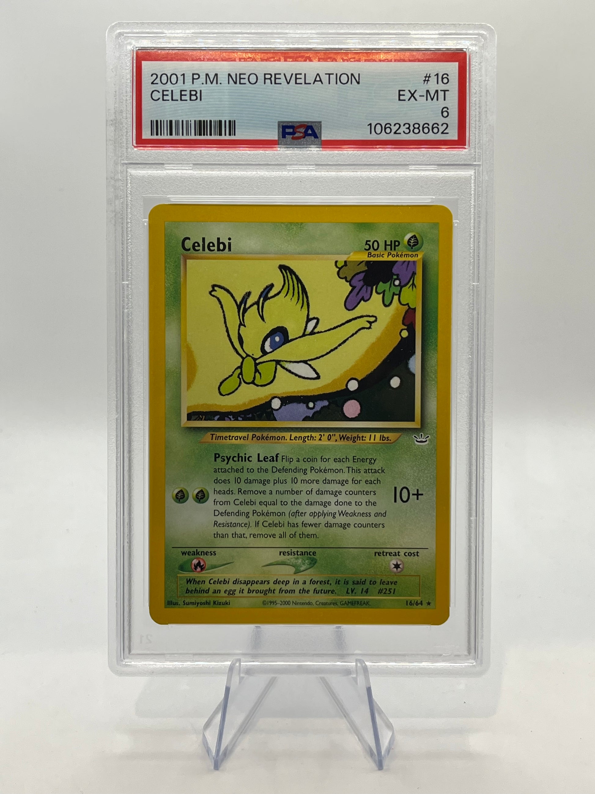 Celebi PSA 6 - Neo Revelation 2001 – The Pocket Portfolio
